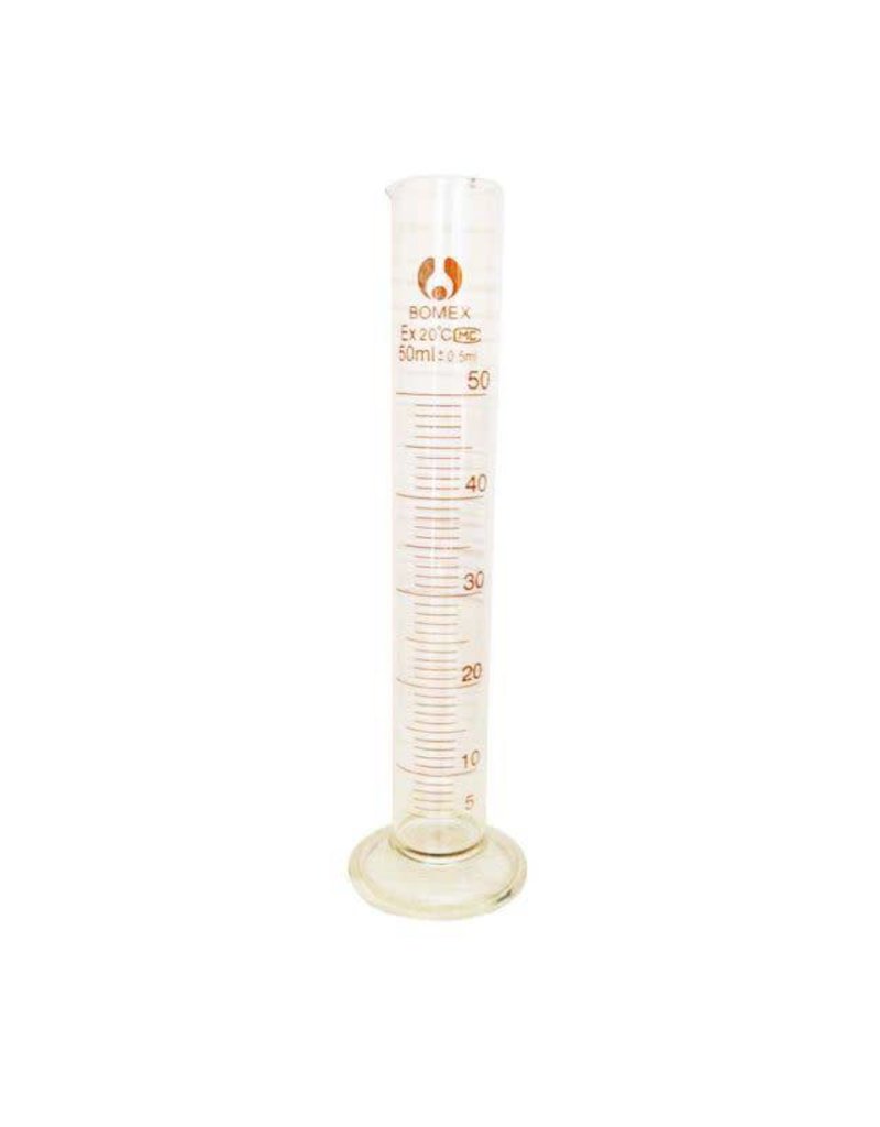 Bomex Glass Graduated Cylinder 50 mL - Pow Science LLC
