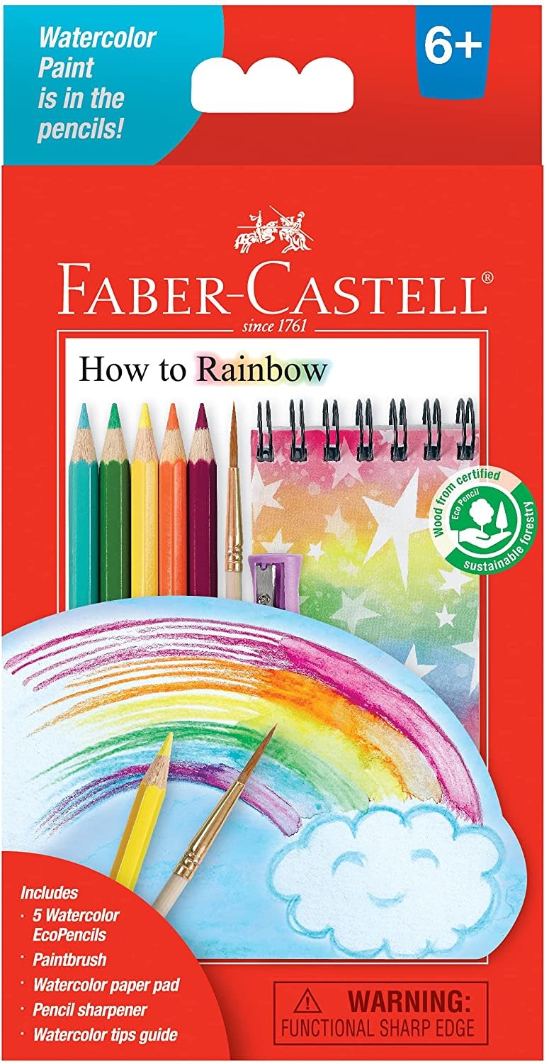 Faber-Castell Craft Kit How To Rainbow Watercolor Pencils Starter Set ...