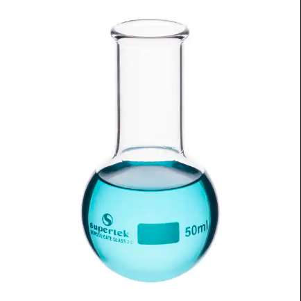 Supertek Scientific Scientific Labware Glass Round Bottom Flask 50ml ...