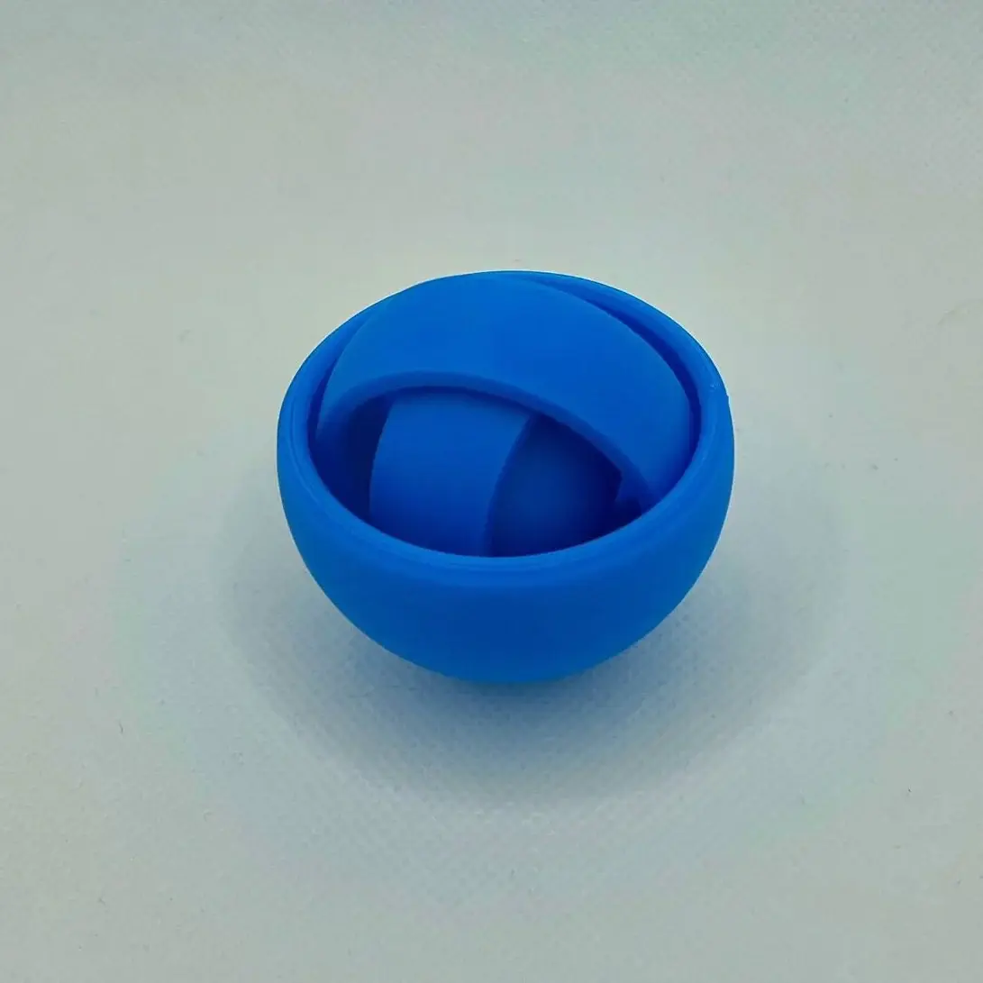 Kahn Creations Fidget Gyroscope Spinner - Dark Blue - Pow Science LLC