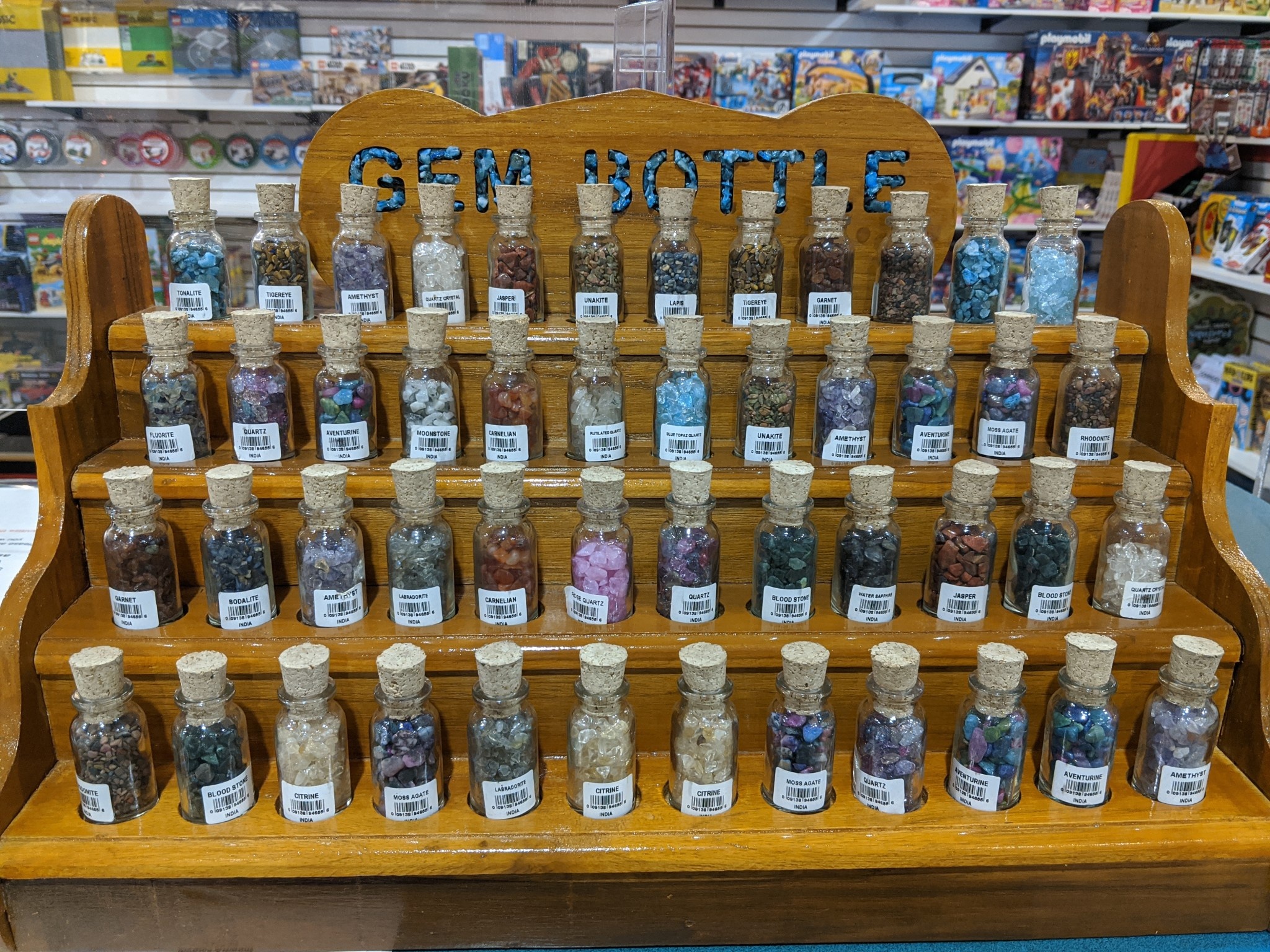 Squire Boone Village Rock/Mineral - Gem Bottle (Colors Vary; Sold Individually) - Pow Science LLC