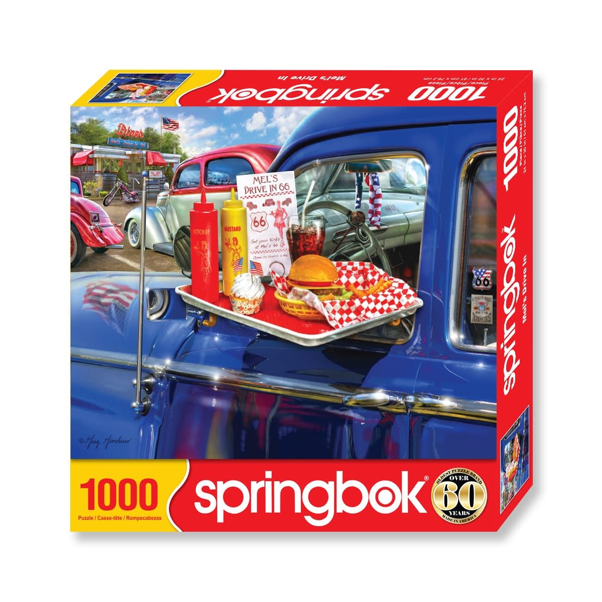 Springbok Puzzles Puzzle Mel's Drive In 1000 pc - Pow Science LLC