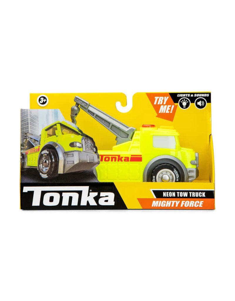 Basic Fun Inc. Tonka Mighty Force Neon Tow Truck - Pow Science LLC