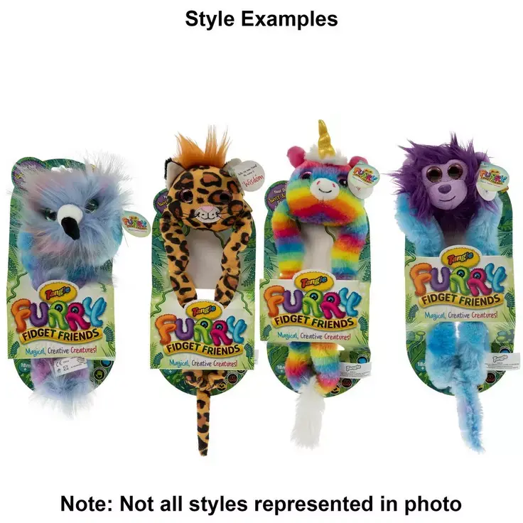 Tangle Tangle Furry Fidget Friends Large (Assorted) - Pow Science LLC