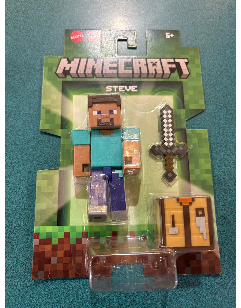 Mattel Minecraft Steve Craft-A-Block Action Figure - Pow Science LLC