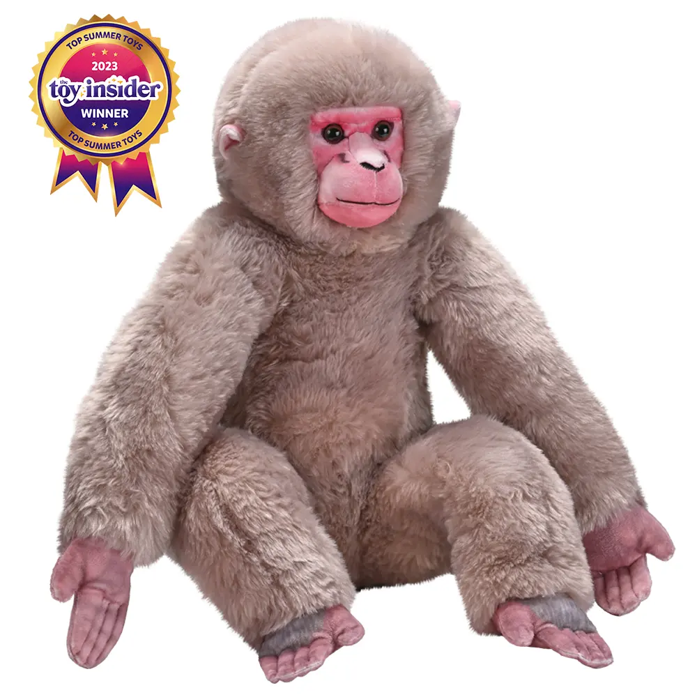 Wild Republic Artist Japanese Macaque Monkey Plush - Pow Science LLC