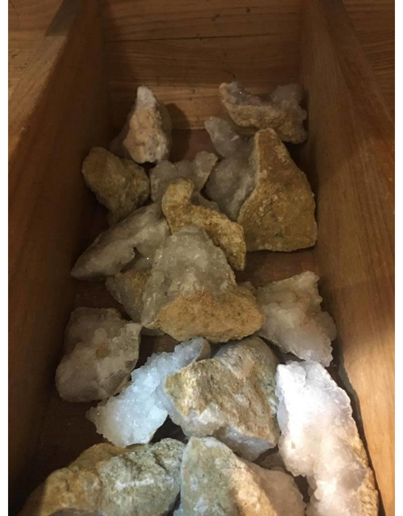 Squire Boone Village Rock/Mineral - Fossil - Partial Cystoid Geode ...