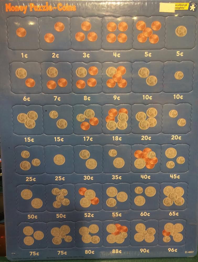 Learning Resources Money Puzzle - Coins - Pow Science LLC