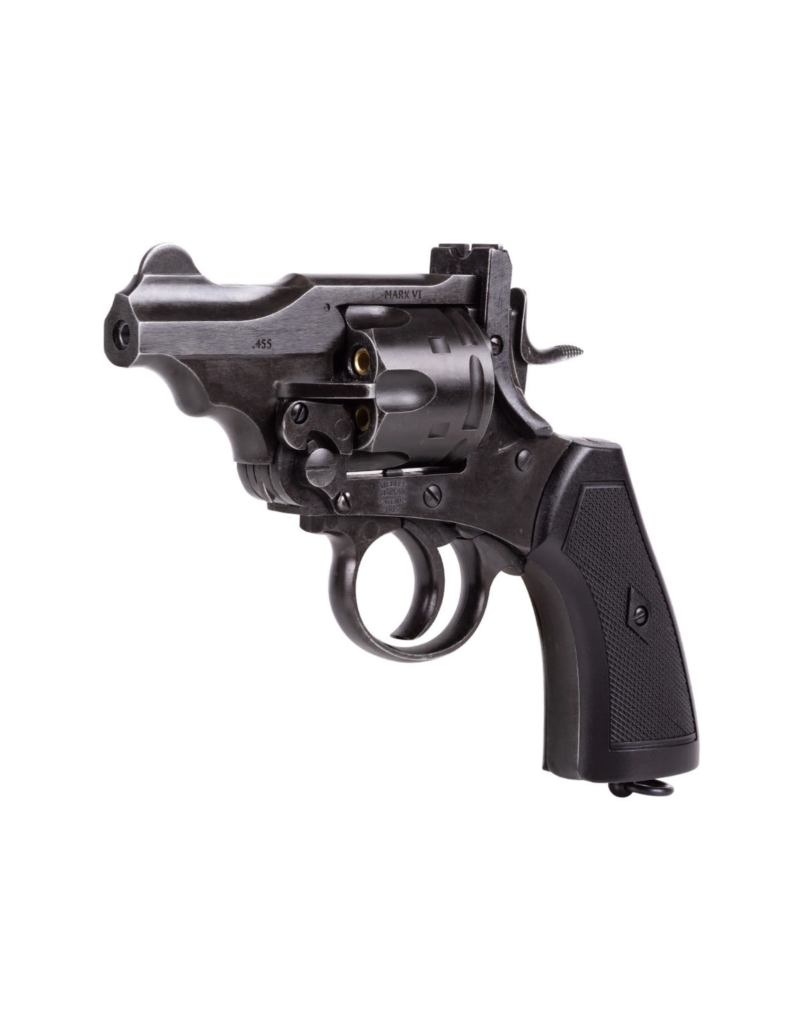 Webley MKVI CO2 Pellet Revolver, Battlefield Finish, 2.5", .177 Caliber ...