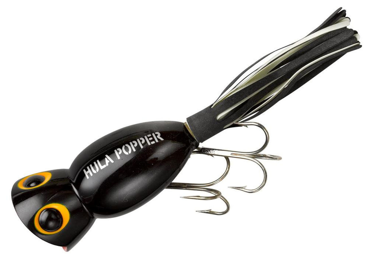 HULA POPPER 3/8OZ BLACK - Bronson & Bronson