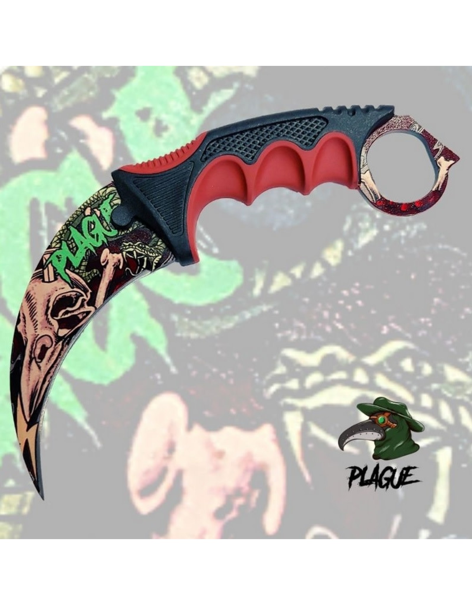 Plague Karambit Knife - Plague Doctor SD00175RD - Bronson