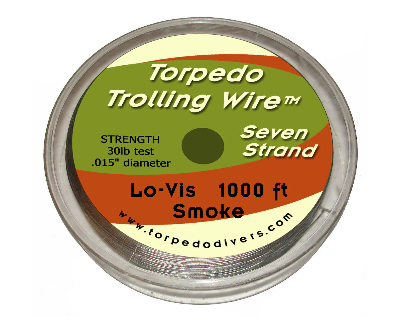 Torpedo Trolling Wire 19-Strand 1000FT Breaking Strength #40 - Bronson ...