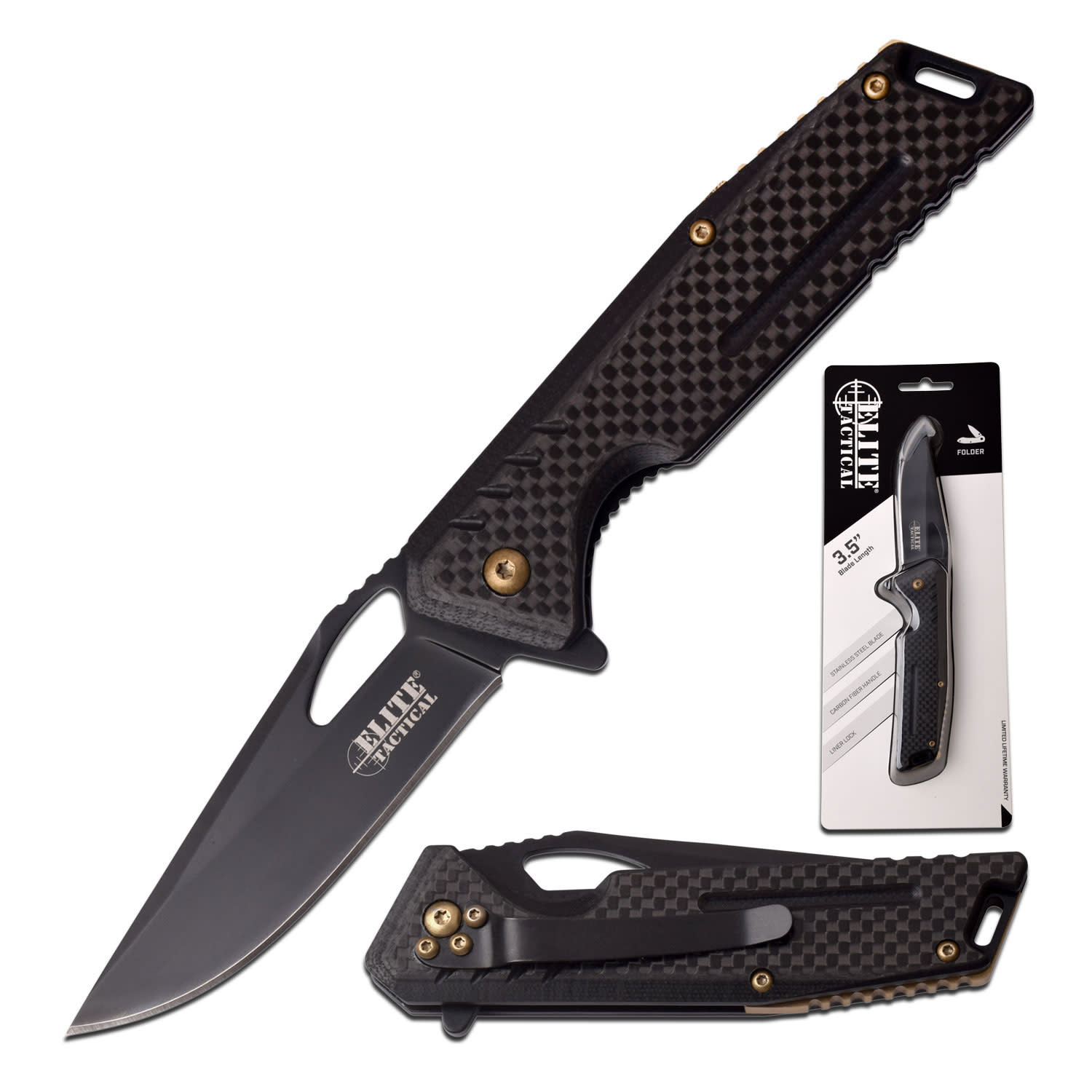 Elite Tactical - Folding Knife (Clamshell) - Bronson & Bronson