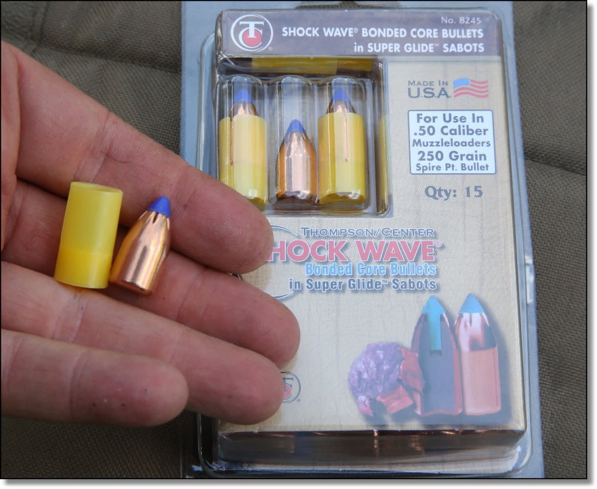 Thompson Center 50 cal Shockwave Bonded Core Bullets 250gr Spire Point ...