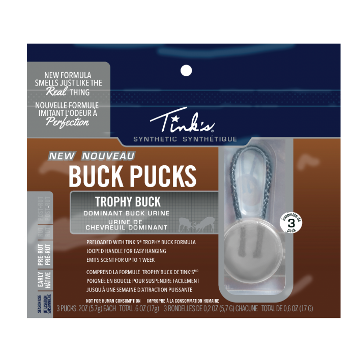 Tink's TROPHY BUCK Dominant Duck Urine BUCK PUCKS 3ct W5282BL - Bronson ...