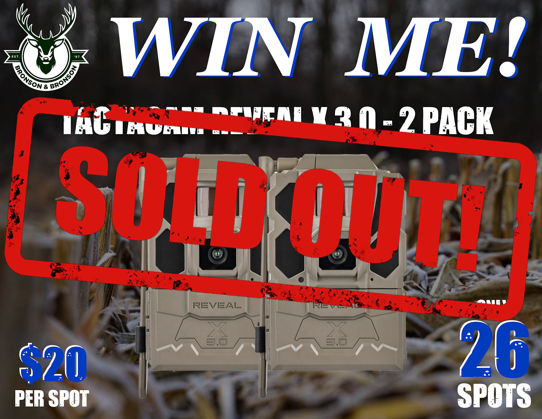 DRAW #1809 - WIN ME - Tactacam Reveal X 3.0 - 2 Pack! ROUND 12 ...