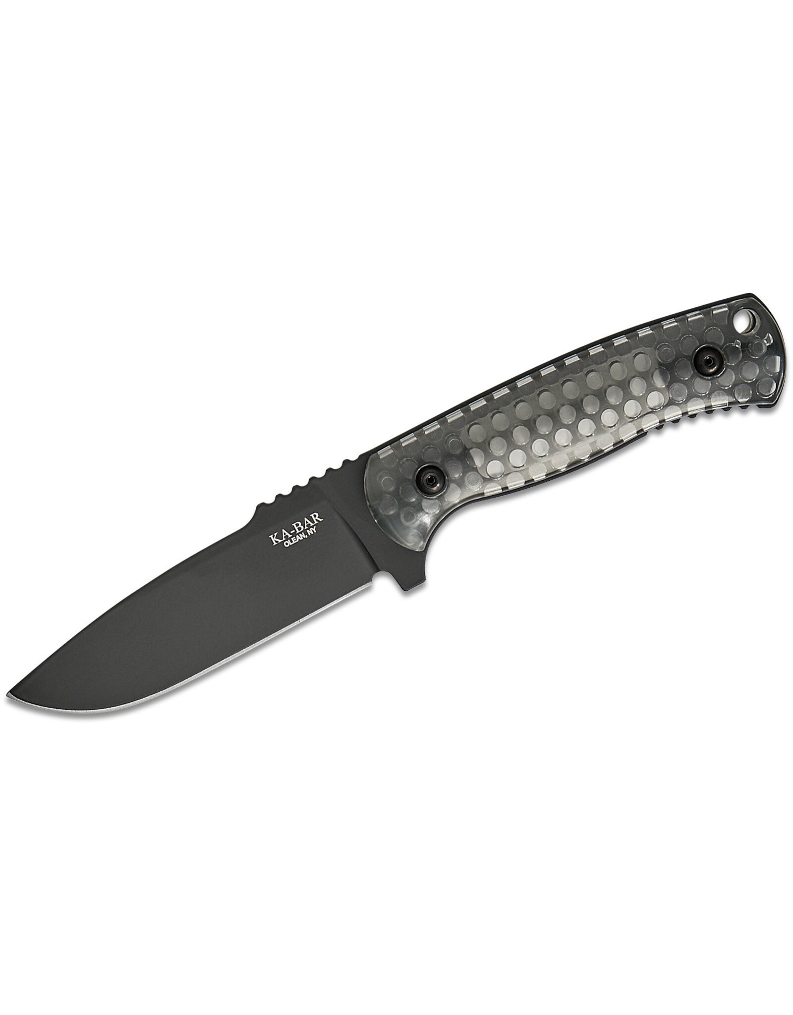 KA-BAR Les George Cool Name Fixed Blade 4.25" 1095 Cro-Van Black Drop ...