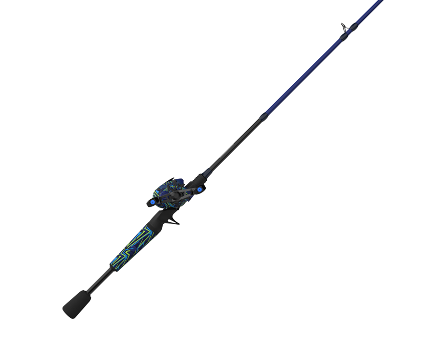 Zebco Roam Energy Green/Blue 6'6" Right Hand Medium-Heavy Baitcast ...