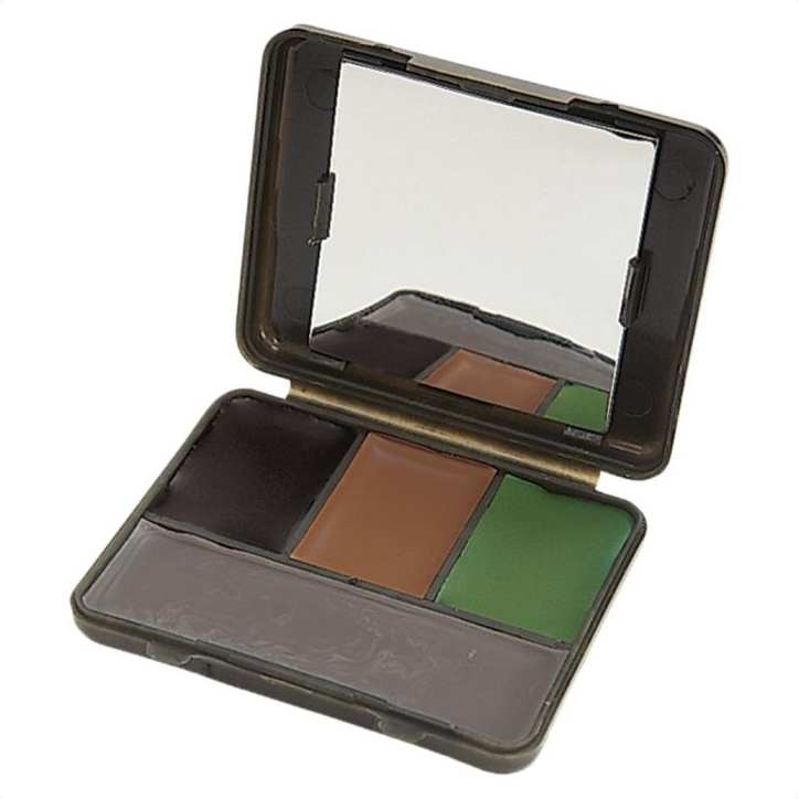 Vanish Camo Face Paint Compact with Mirror, 4-Colors, Black, Brown ...