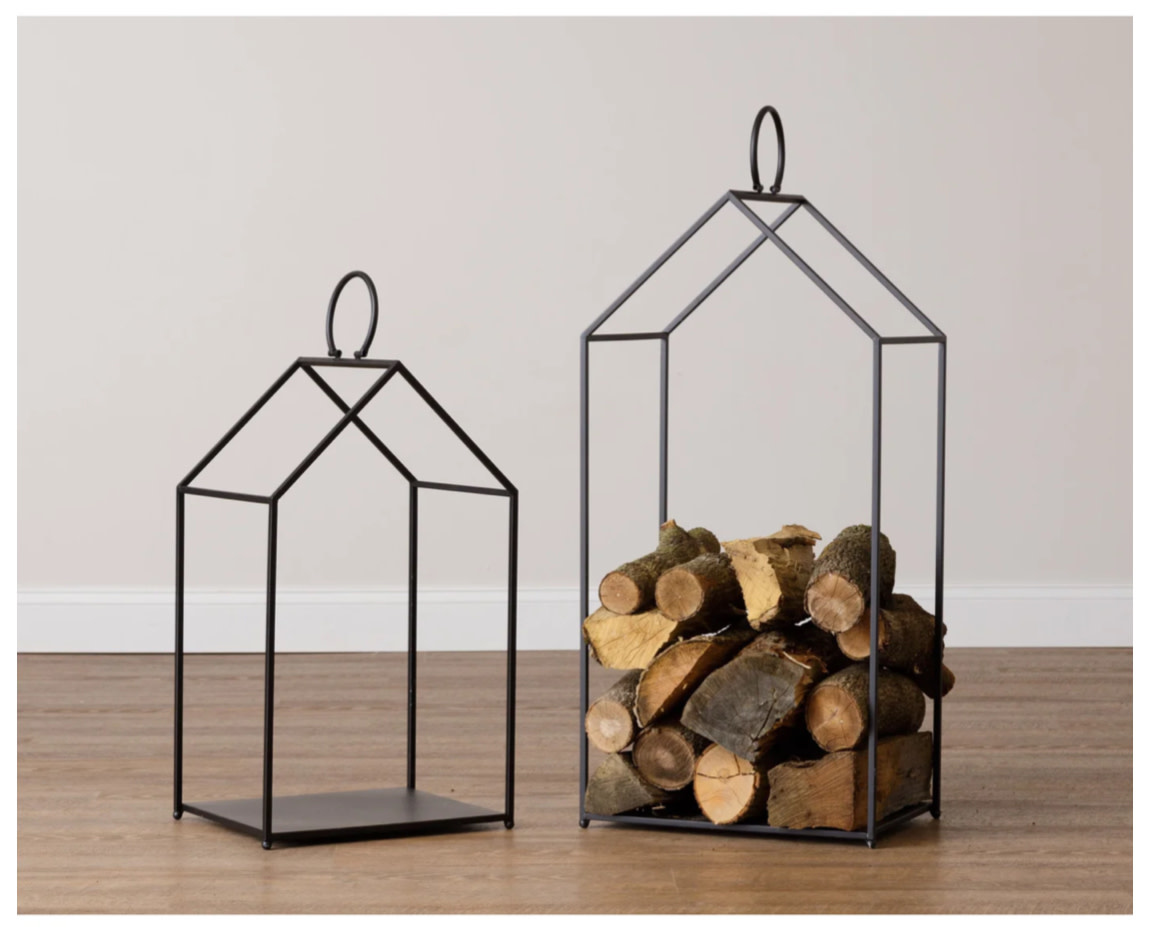 House Shaped Log Holder - Rustic Roots