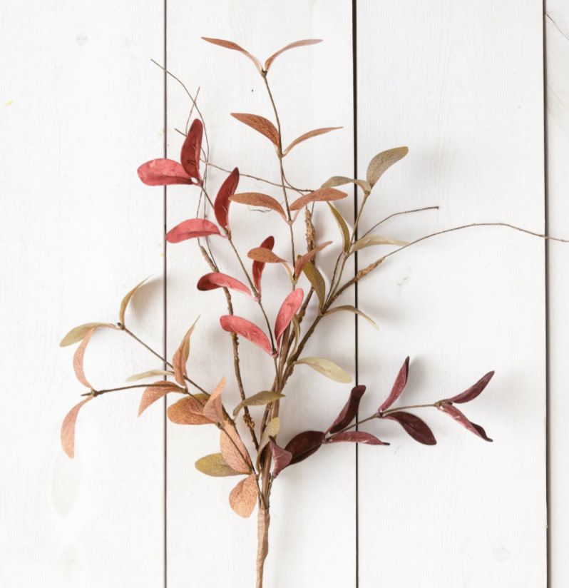 Shades Of Burgundy Mini Foliage, Twig Accents - Rustic Roots