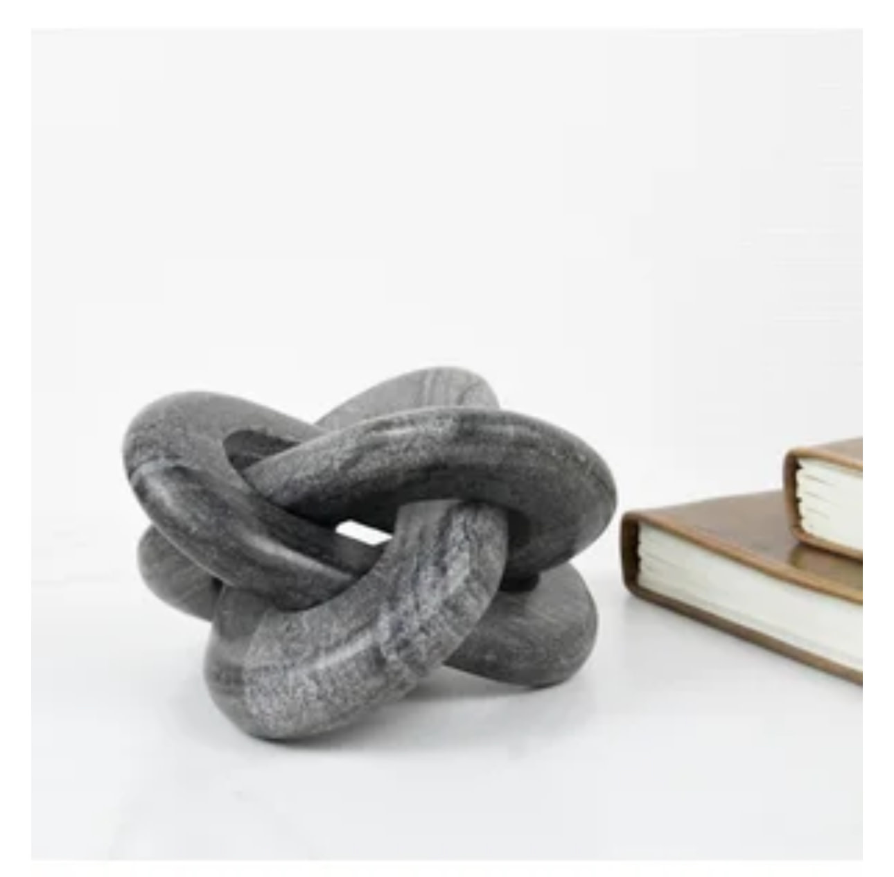 5" BLACK MARBLE KNOT - Rustic Roots