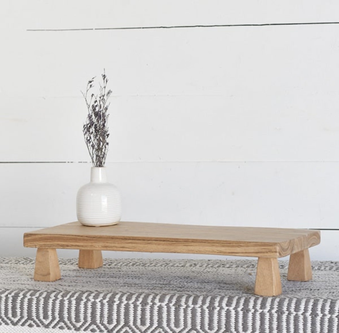 Wood Riser w/Feet - Rustic Roots