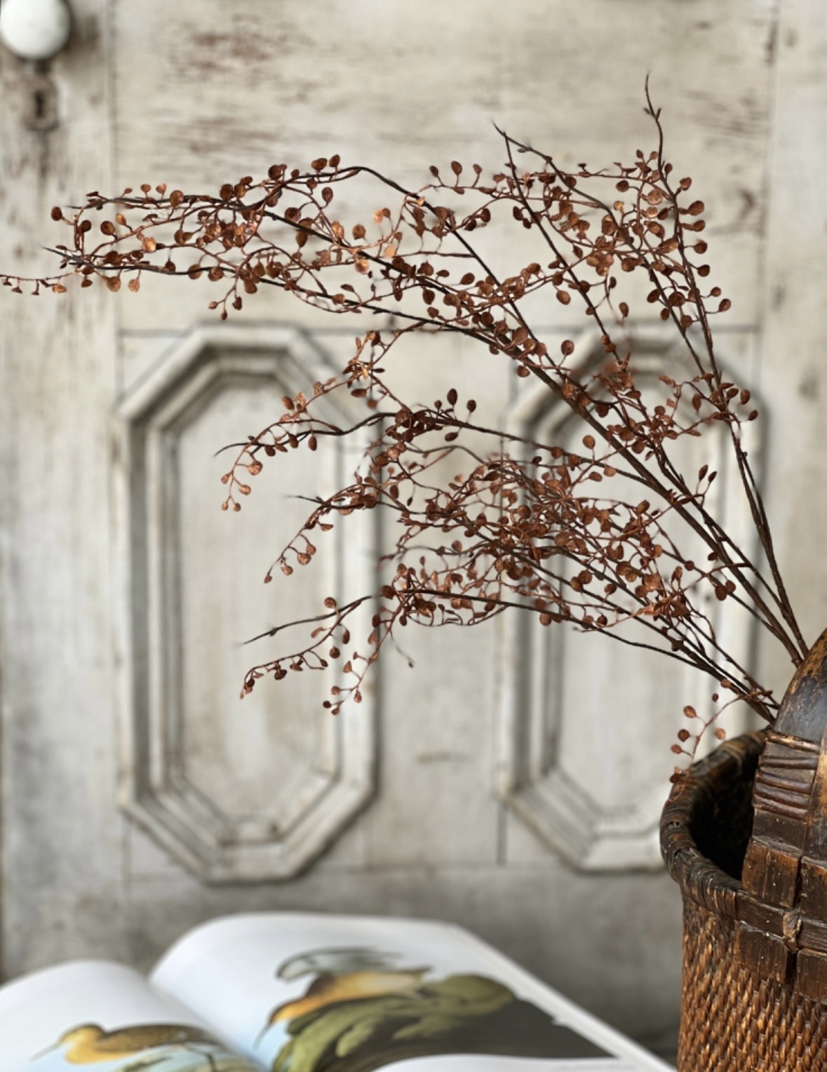 47" Rust Leaves Spray - Rustic Roots