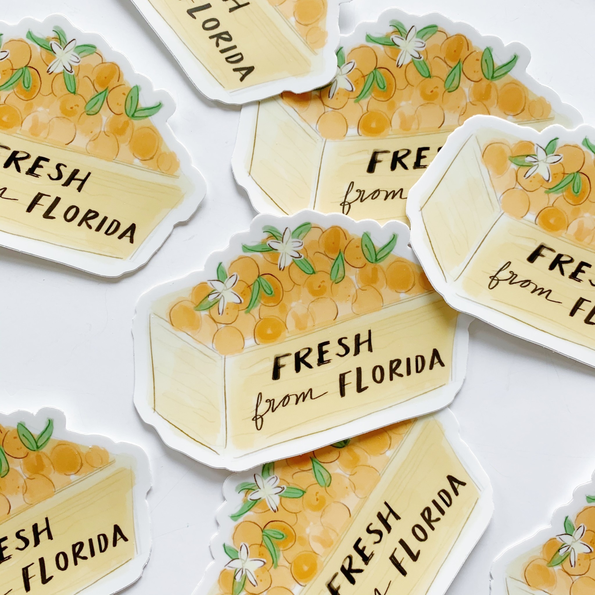 D & Co Sticker Orange Crate - Declaration & Co.