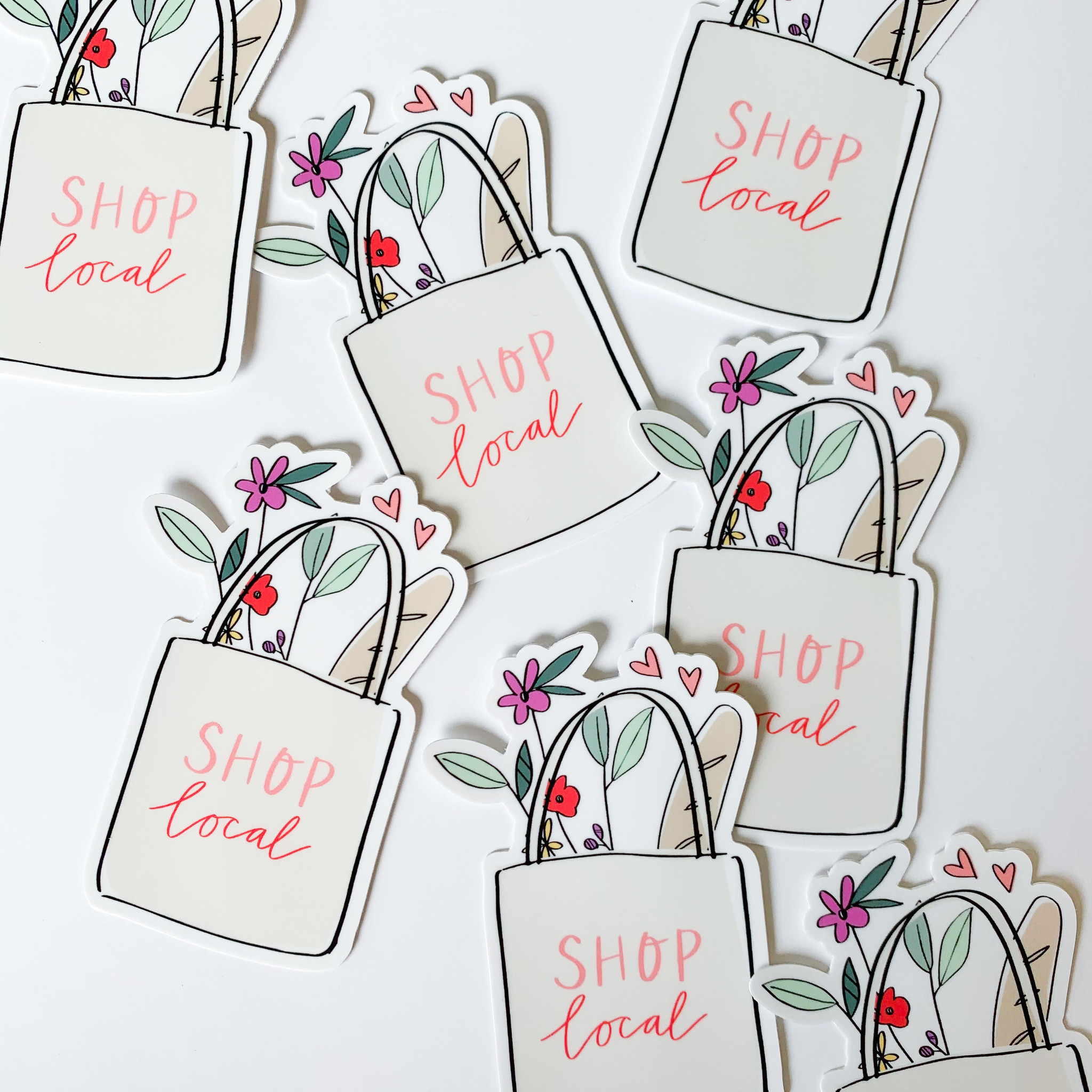 Shop Local Tote Sticker - Declaration & Co.