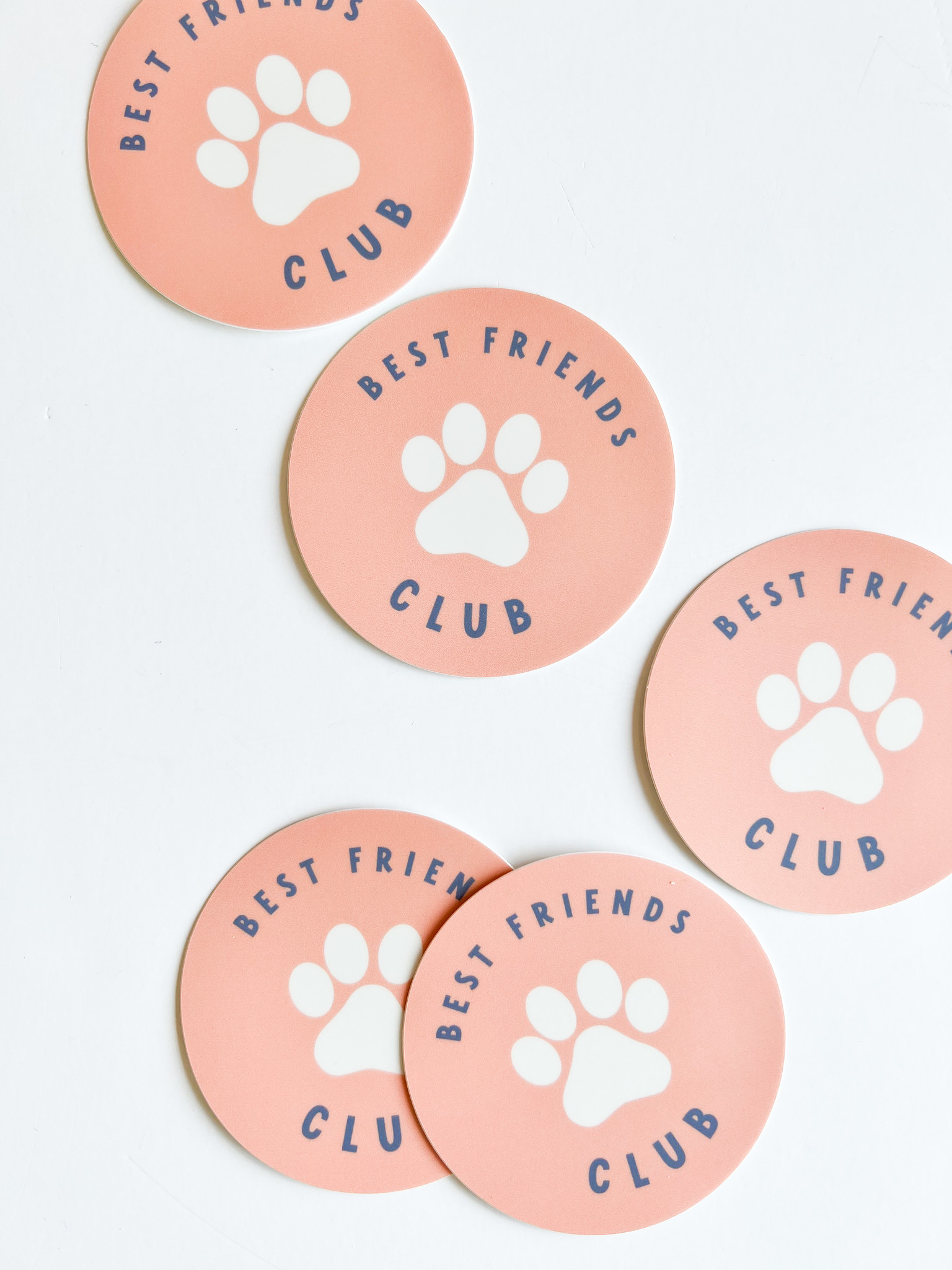 Best Friends Club Pink Sticker - Declaration & Co.