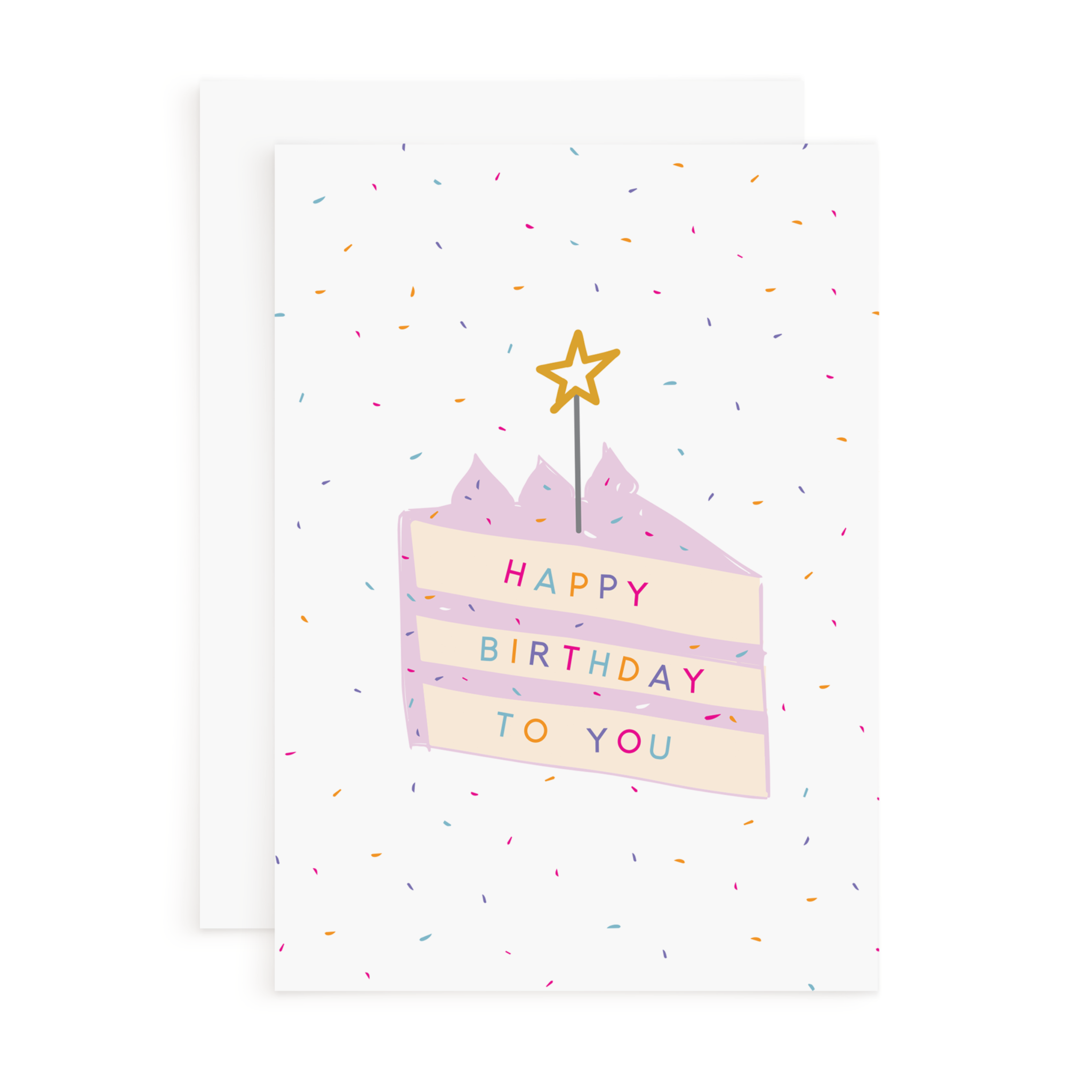 Happy Birthday Card - Sprinkle Cake - Declaration & Co.