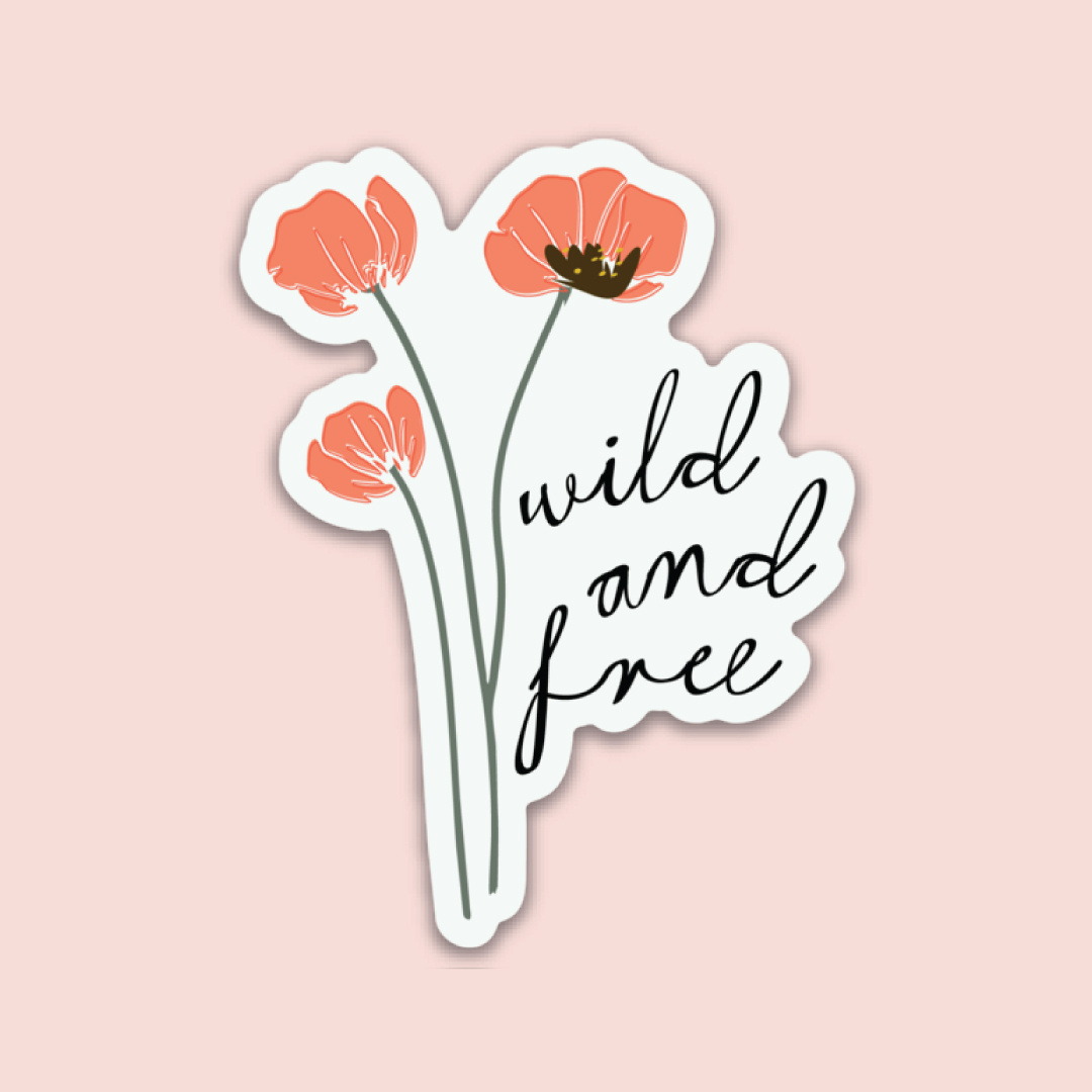 Wild and Free Sticker - Declaration & Co.