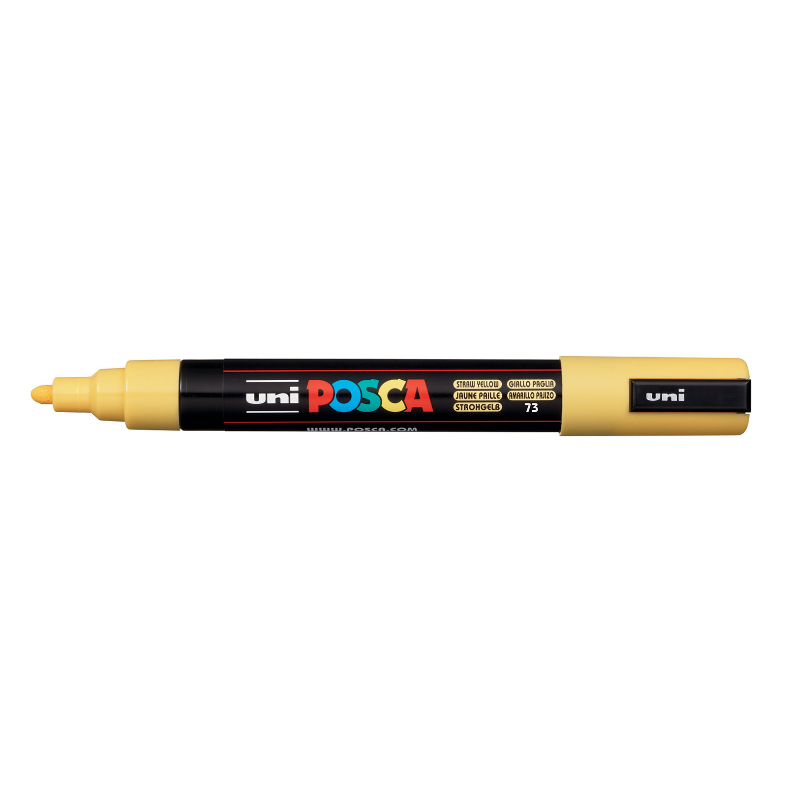 UNI POSCA MARKER PC-5M MEDIUM STRAW YELLOW - The Gilded Rabbit