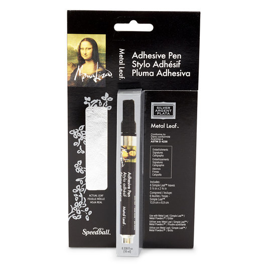 MONA LISA ADHESIVE PEN & SILVER SIMPLE LEAF KIT - The Gilded Rabbit