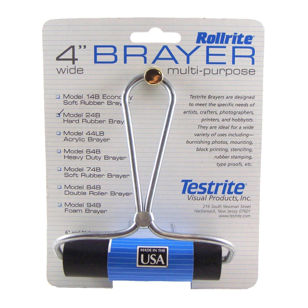 ROLLRITE BRAYER HARD RUBBER 4" MODEL 24B - The Gilded Rabbit