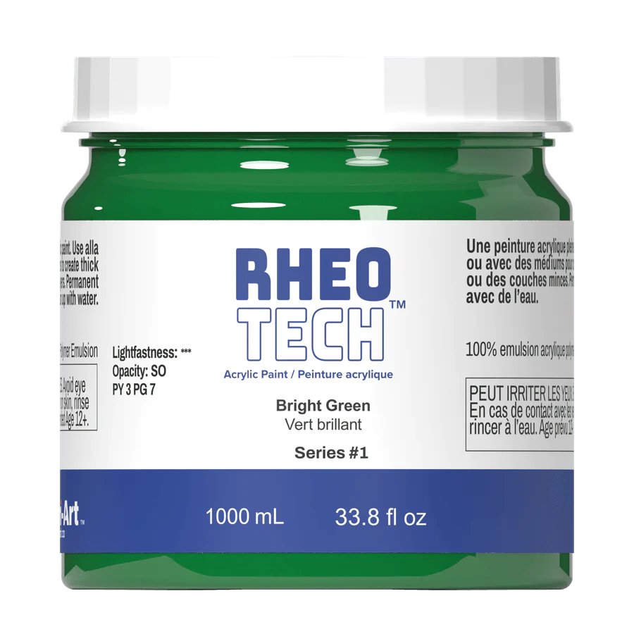 TRI-ART ACRYLIC RHEOTECH 1L BRIGHT GREEN - The Gilded Rabbit