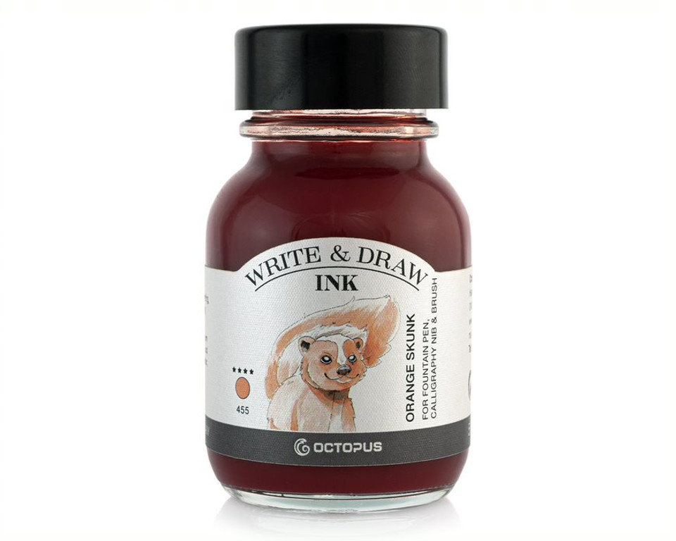 OCTOPUS WRITE & DRAW INK 50ML 455 ORANGE SKUNK - The Gilded Rabbit