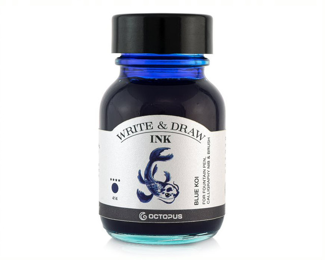 OCTOPUS WRITE & DRAW INK 50ML 414 BLUE KOI - The Gilded Rabbit