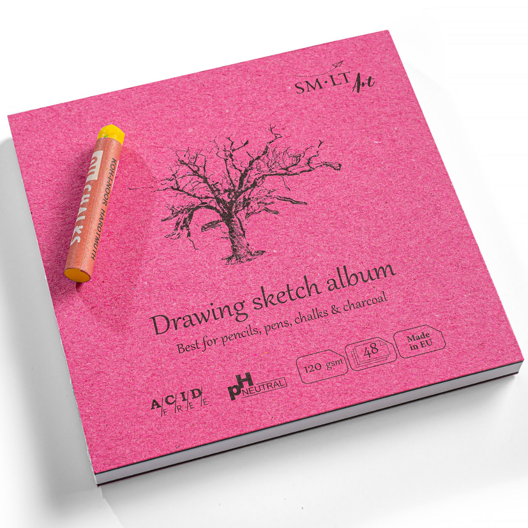 SM-LT ART DRAWING SKETCH ALBUM LAY FLAT SQUARE - The Gilded Rabbit