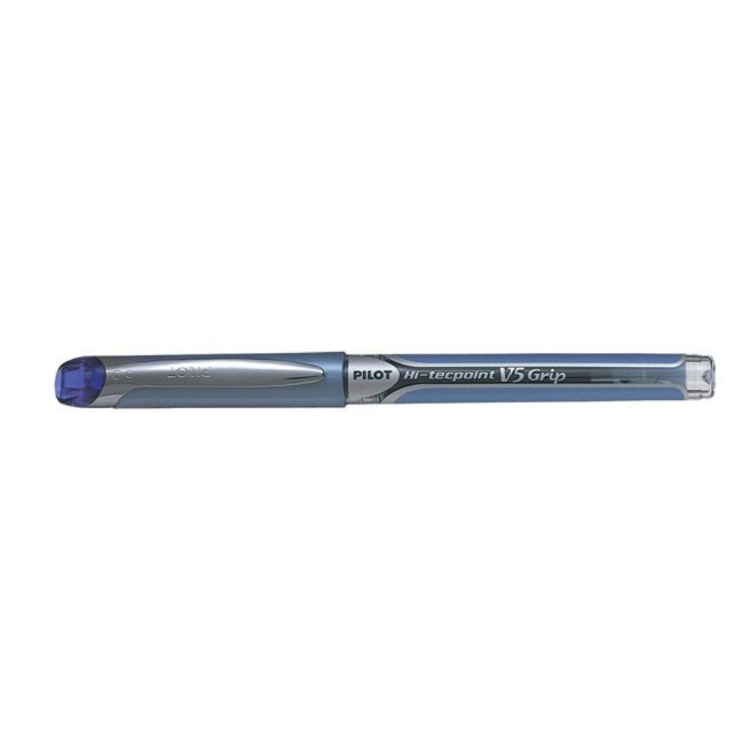 PILOT HI-TECPOINT V5 GRIP BALLPOINT PEN 0.5MM BLUE - The Gilded Rabbit