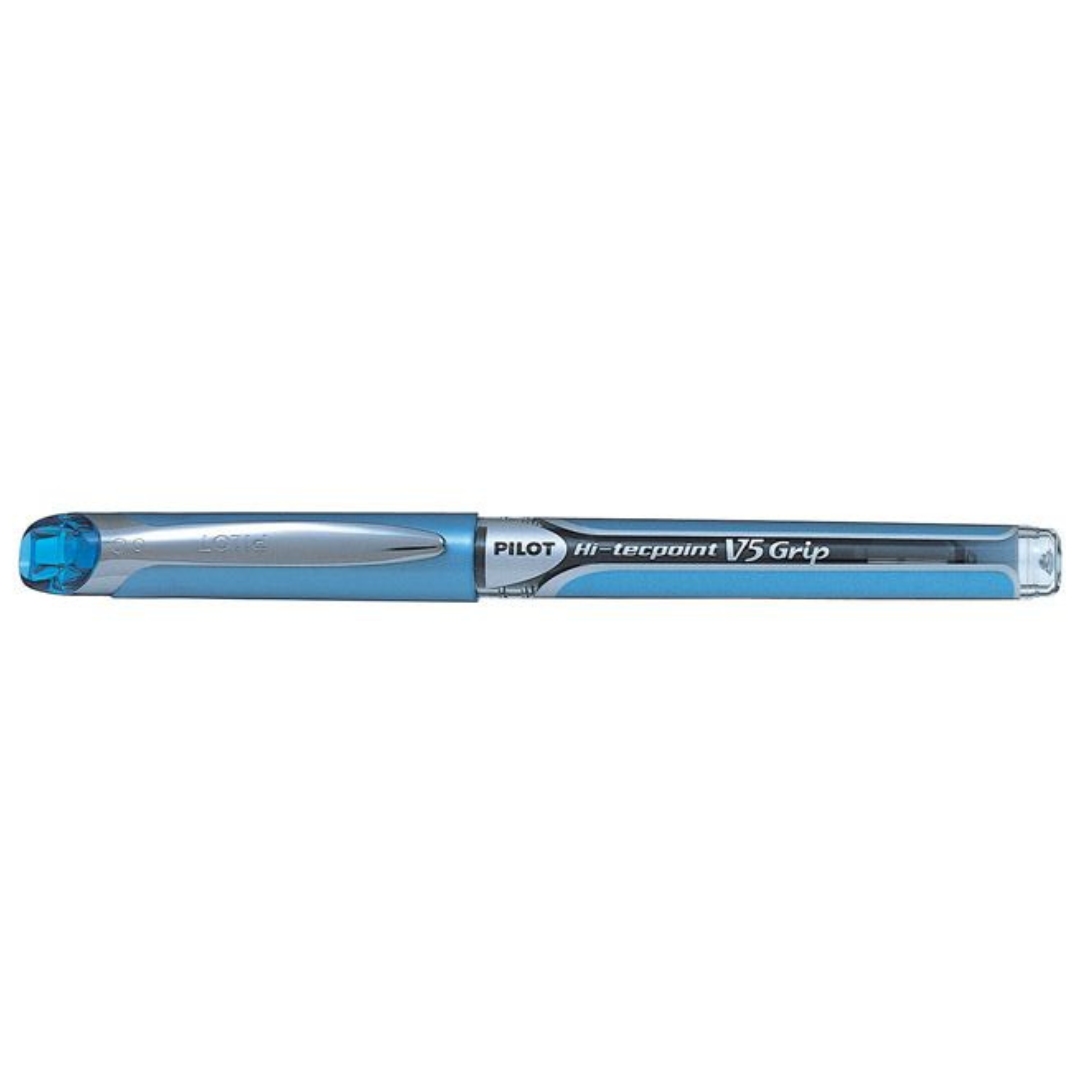 PILOT HI-TECPOINT V5 GRIP BALLPOINT PEN 0.5MM LIGHT BLUE - The Gilded ...