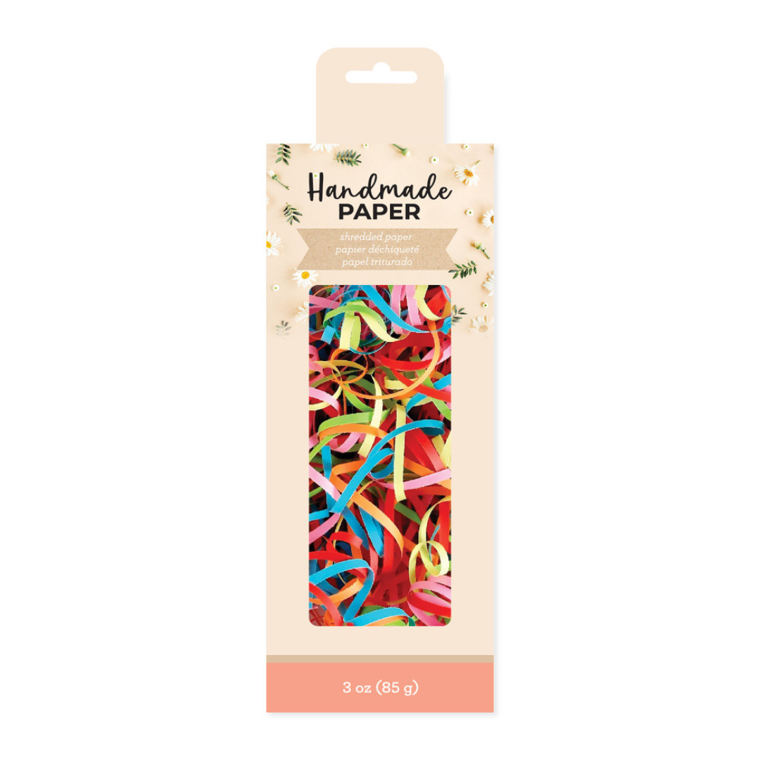 AMERICAN CRAFTS SHREDDED PAPER 3OZ RAINBOW - The Gilded Rabbit