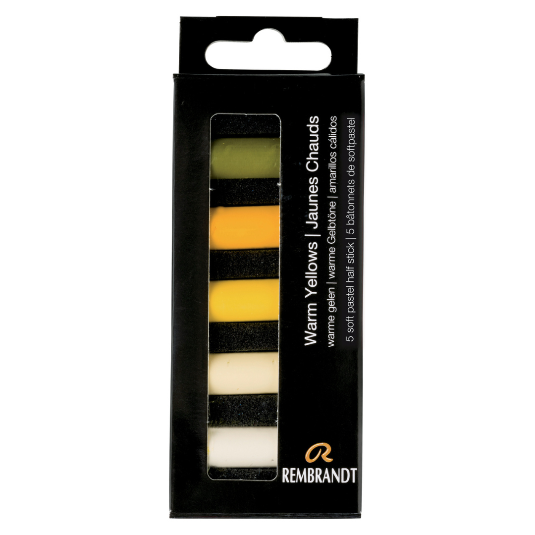 REMBRANDT SOFT PASTEL MICRO SET/5 WARM YELLOWS - The Gilded Rabbit