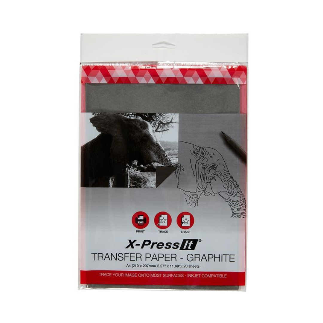 X-PRESS IT TRANSFER PAPER GRAPHITE A4 20/SHT - The Gilded Rabbit