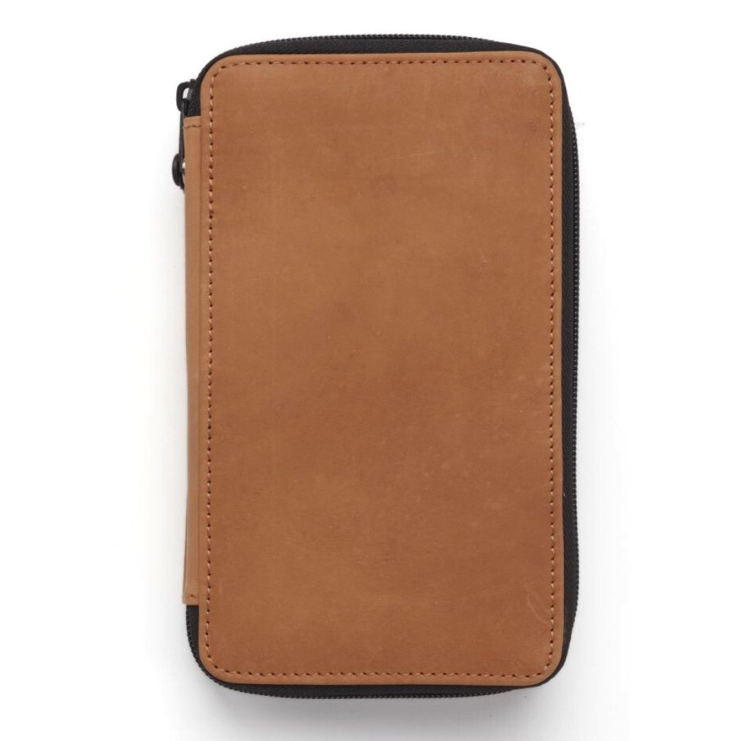 SPEEDBALL GENUINE LEATHER PENCIL CASE/48 BROWN - The Gilded Rabbit