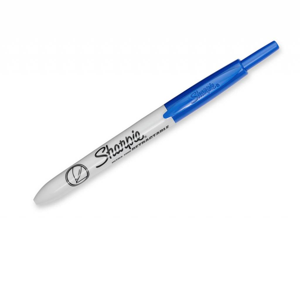 SHARPIE RETRACTABLE ULTRA FINE BLUE - The Gilded Rabbit