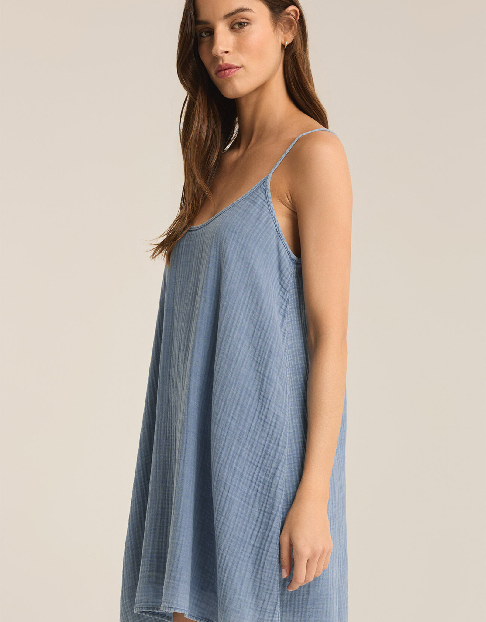 Shana Gauze Mini Dress - Coastal Bliss Shana Gauze Mini Dress - Coastal Bliss