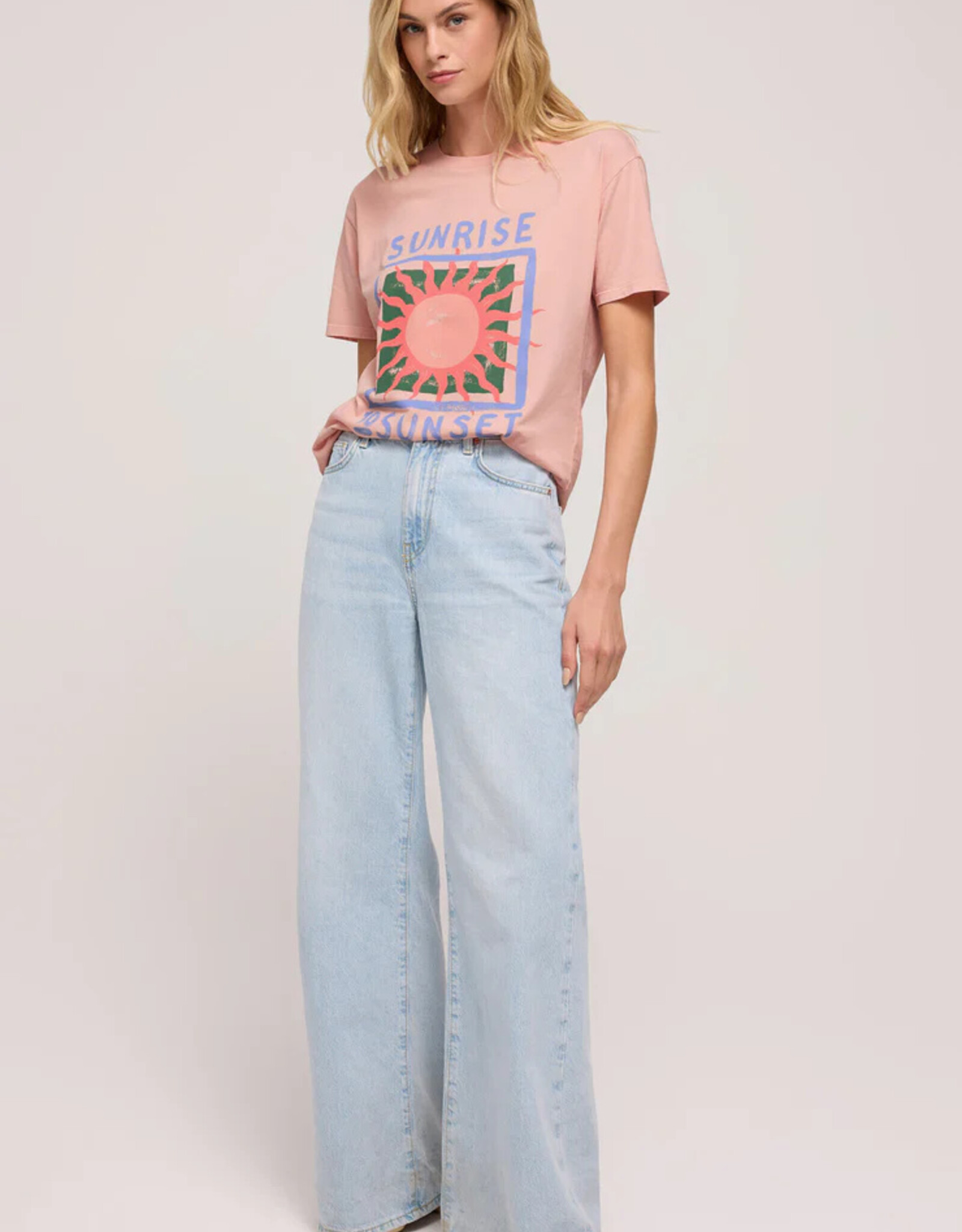 Sunset Boyfriend Tee - Coastal Bliss