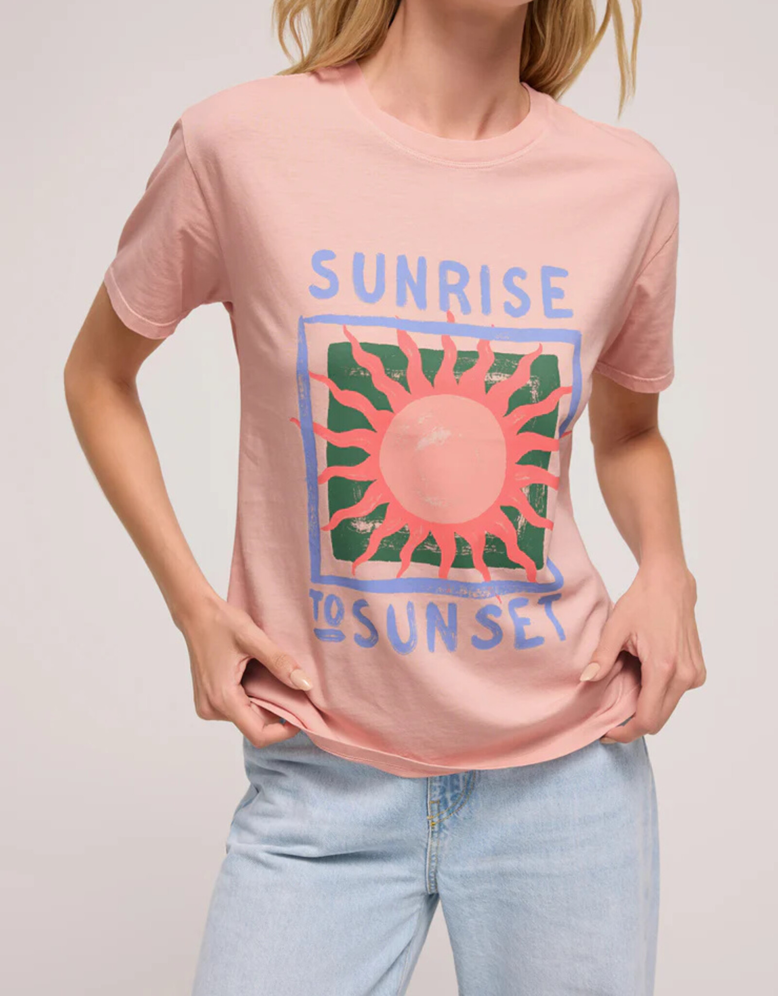 Sunset Boyfriend Tee - Coastal Bliss